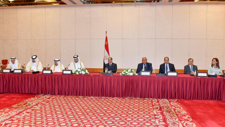 الرئيس المصري يدعو رجال الأعمال القطريين للاستثمار في بلاده مرسال قطر